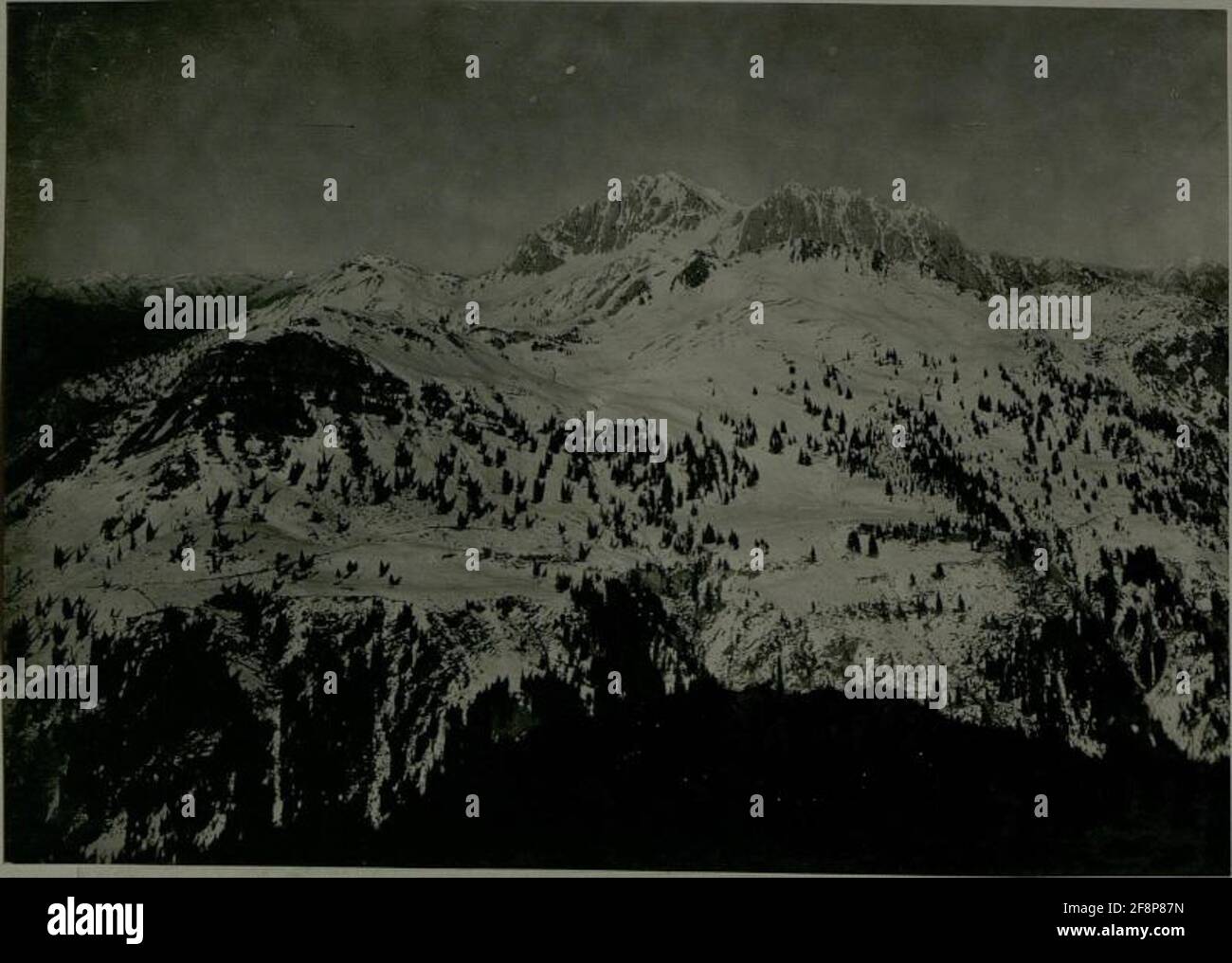 Panorama from the summit of the Grand Malch (1899) against northeast ...