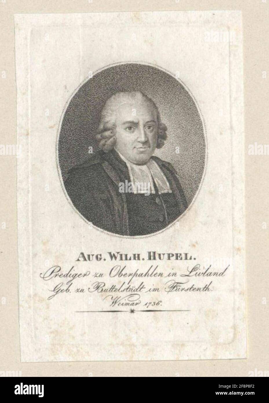 Hupel, August Wilhelm Stock Photo - Alamy