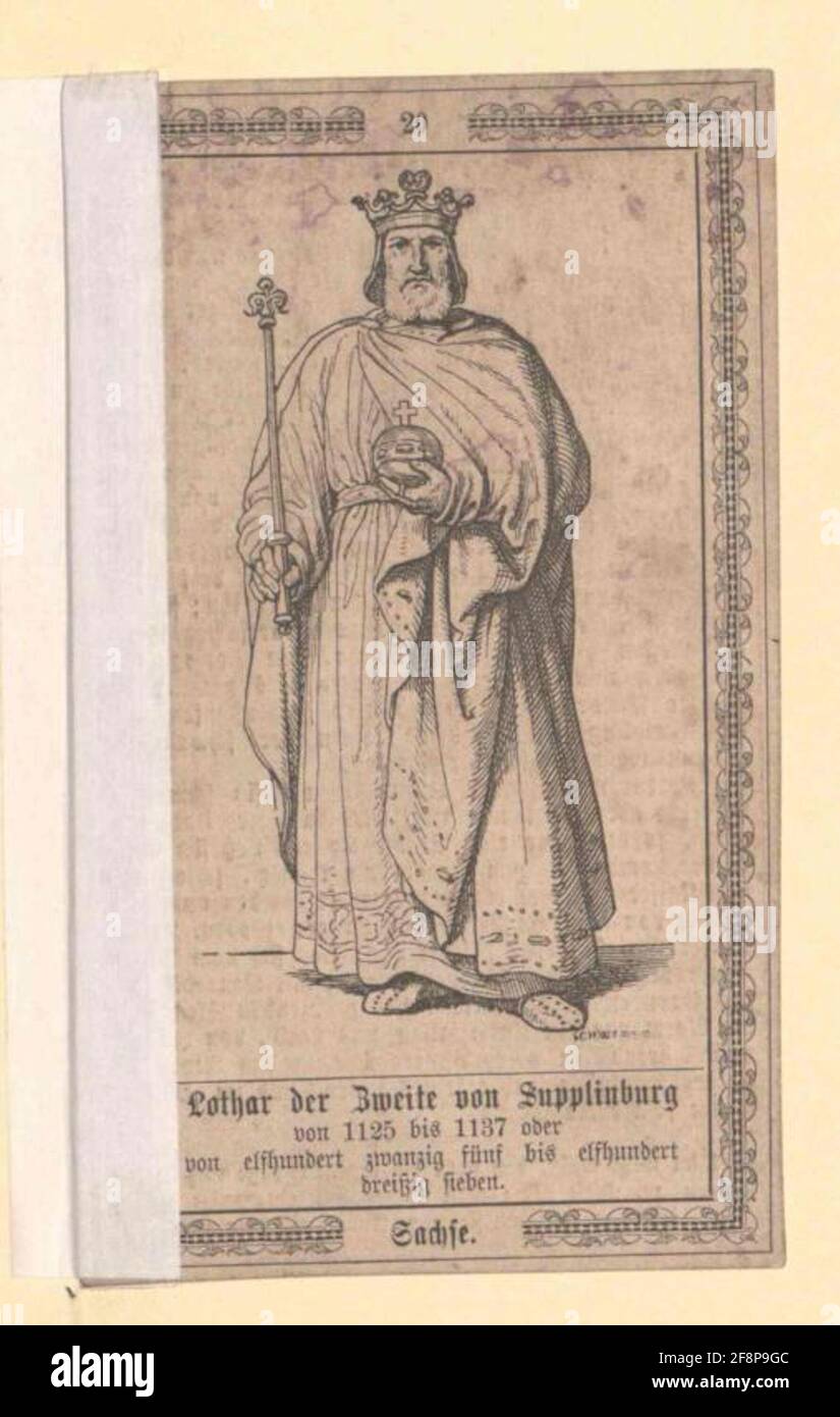 Lothar II., Kaiser Stock Photo - Alamy