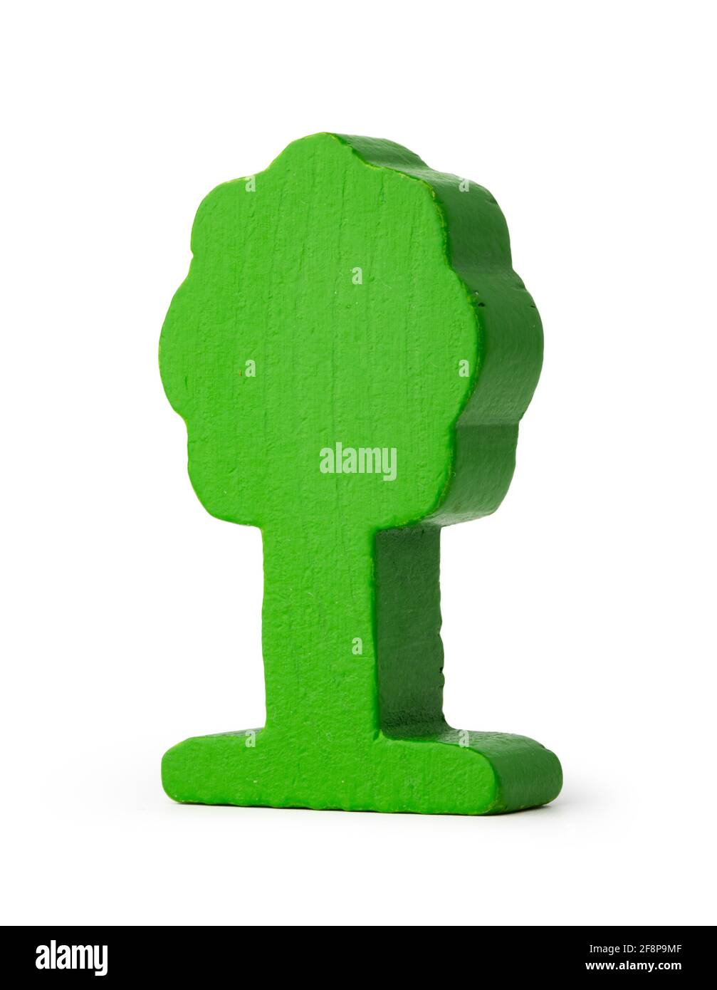 Wooden figure of tree isolated on white Stock Photo - Alamy