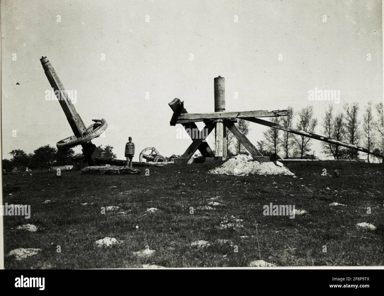 Converted mill, which used the Russians as an observation booth, at ...