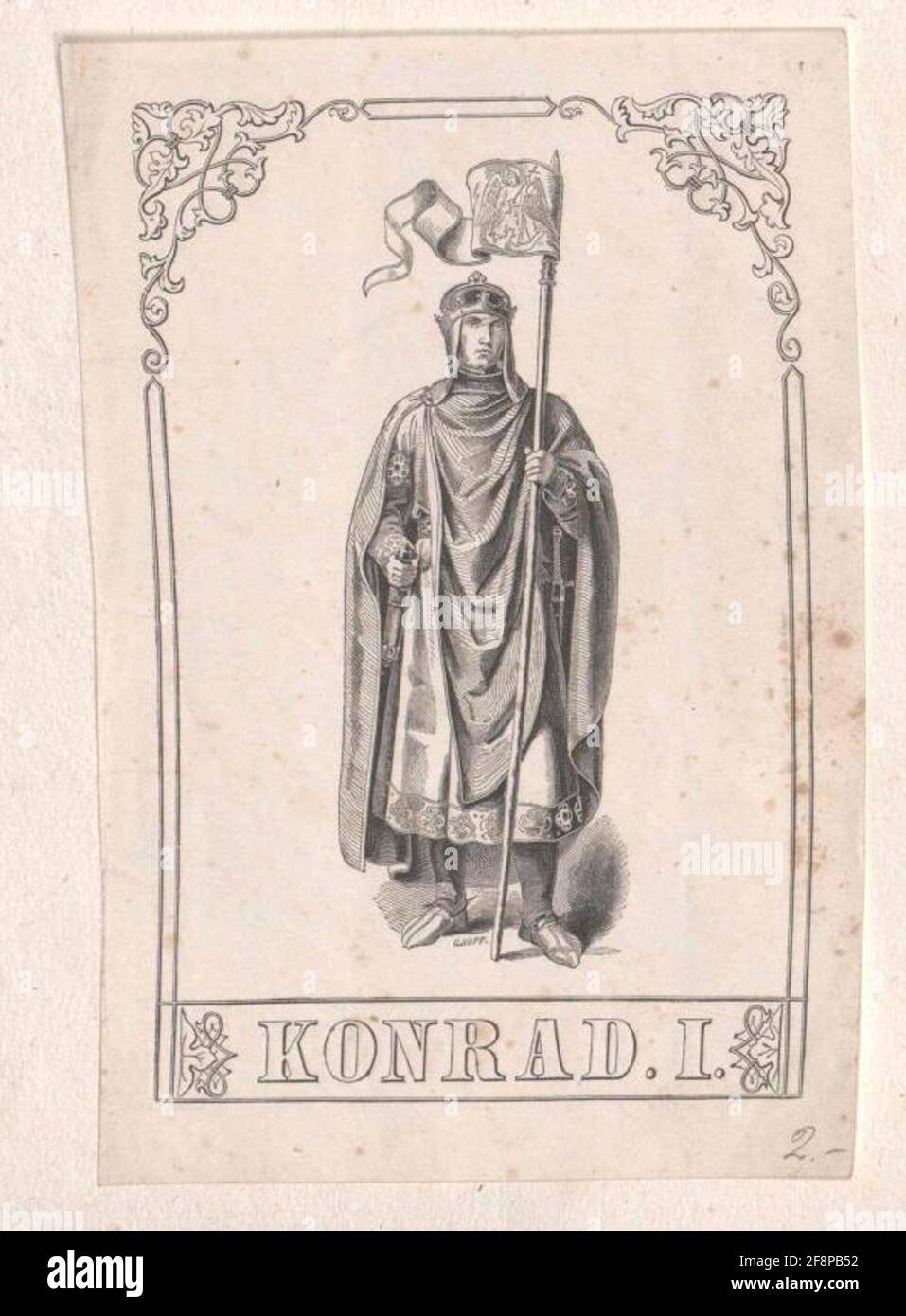 Konrad I, King of Ostfranken Stock Photo - Alamy