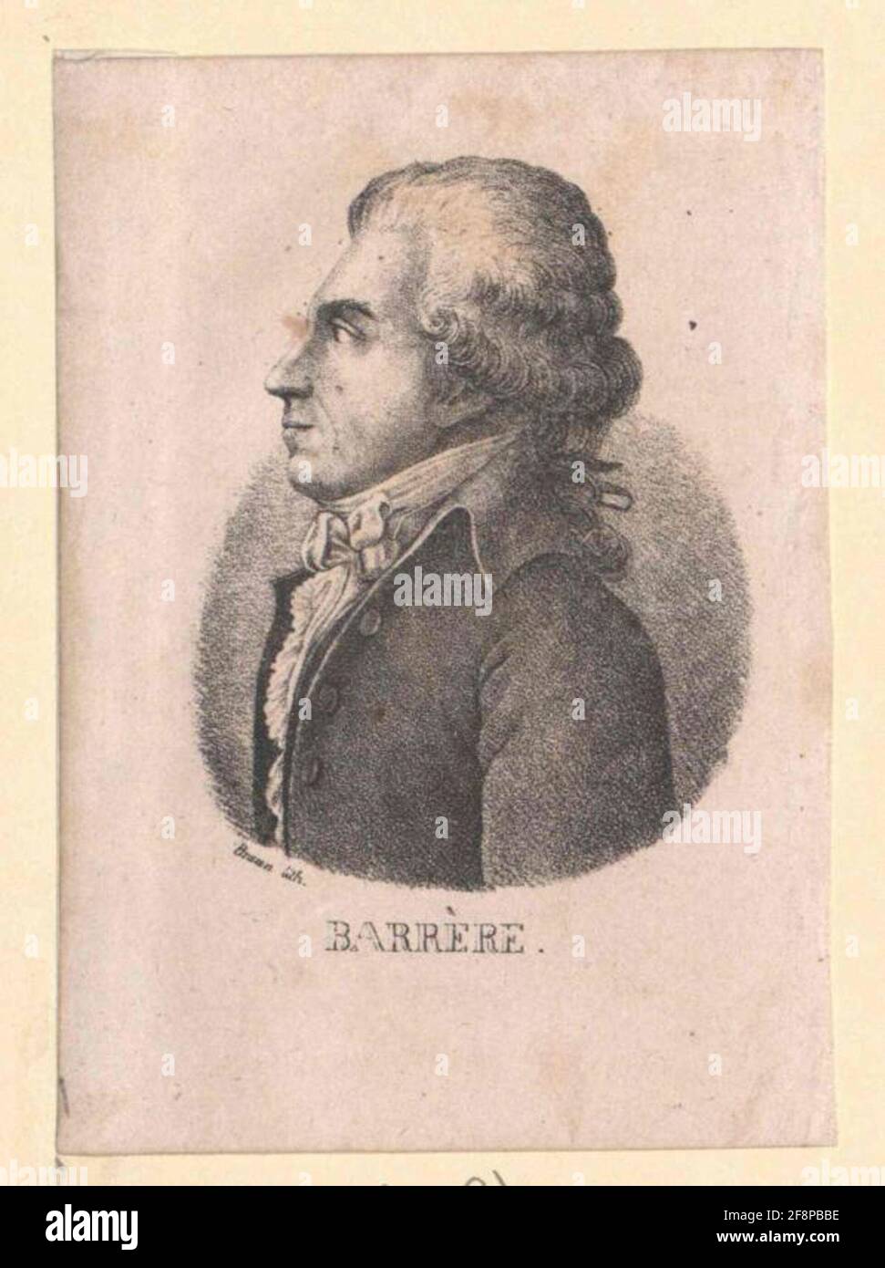 Barère, Bertrand Lithograph: Brown ,? (around 1810 Stock Photo - Alamy