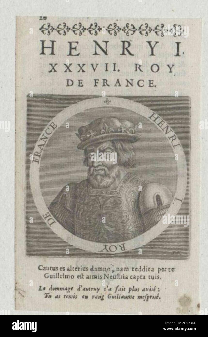 Heinrich I, King of France Stock Photo - Alamy