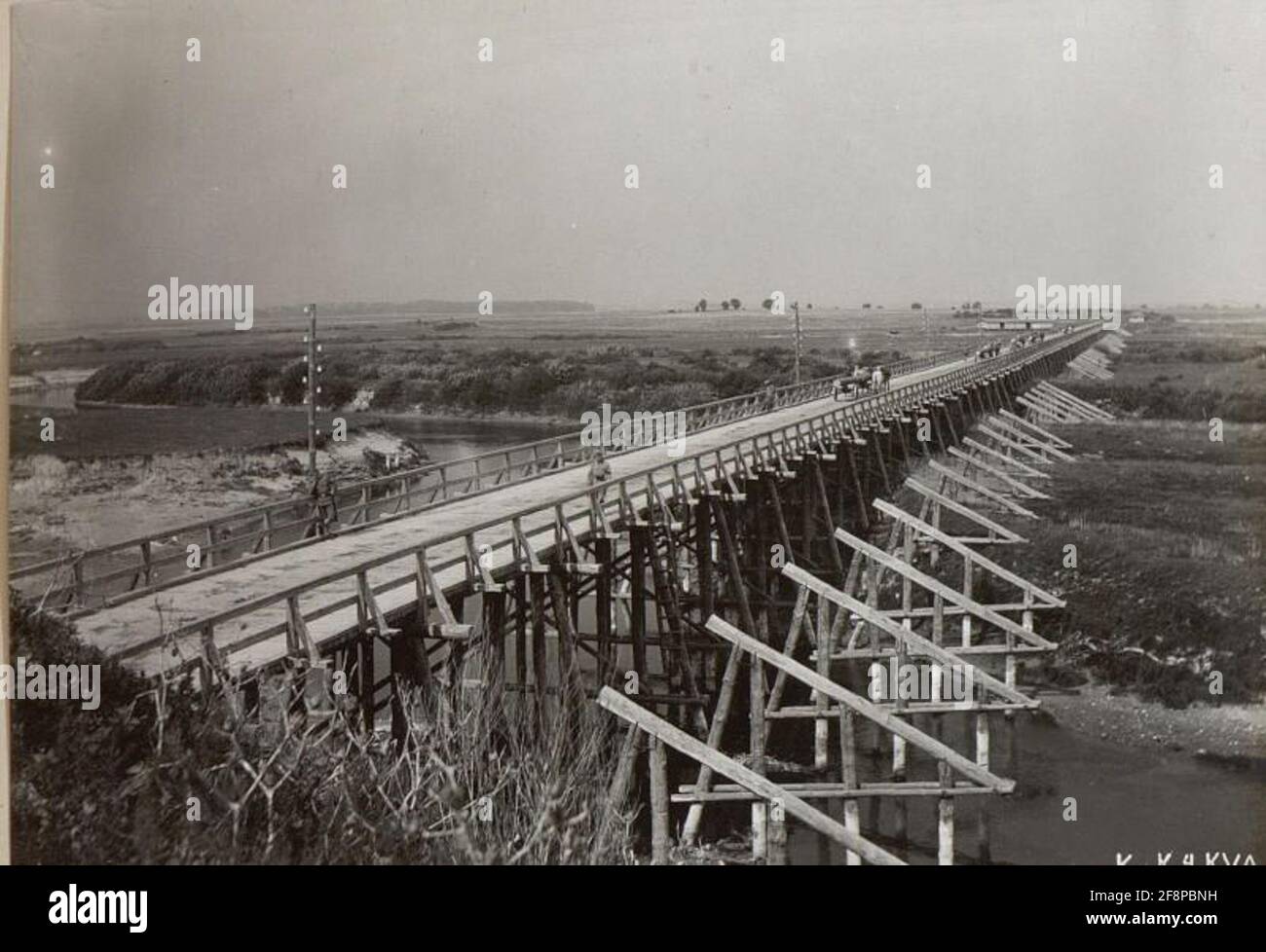 BUG bridge built at Libowitz from.Bridgebattaillon.I.3.Companie Stock ...