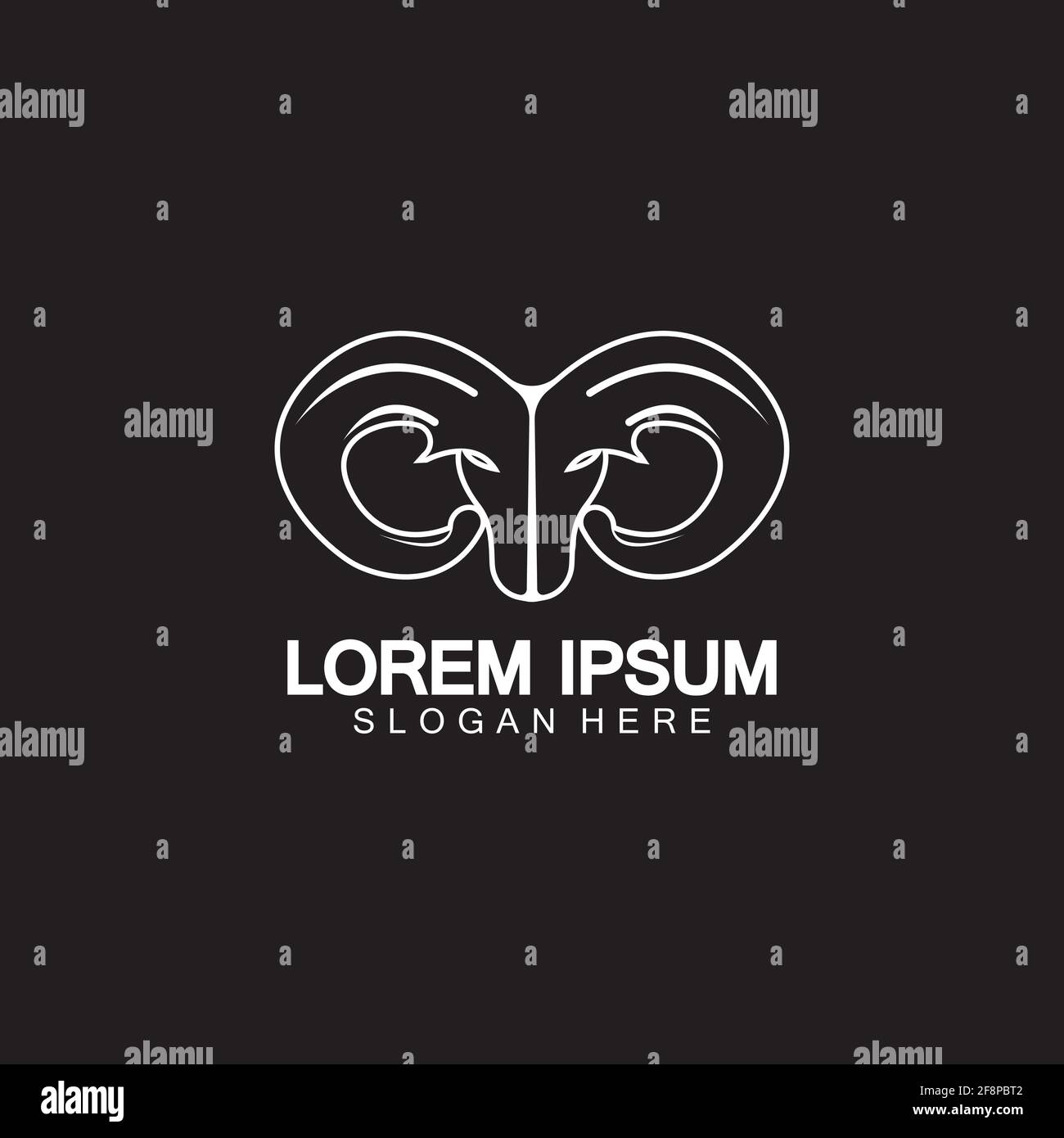 Rams goat head logo icon design vector illustration Stock Vector Image ...