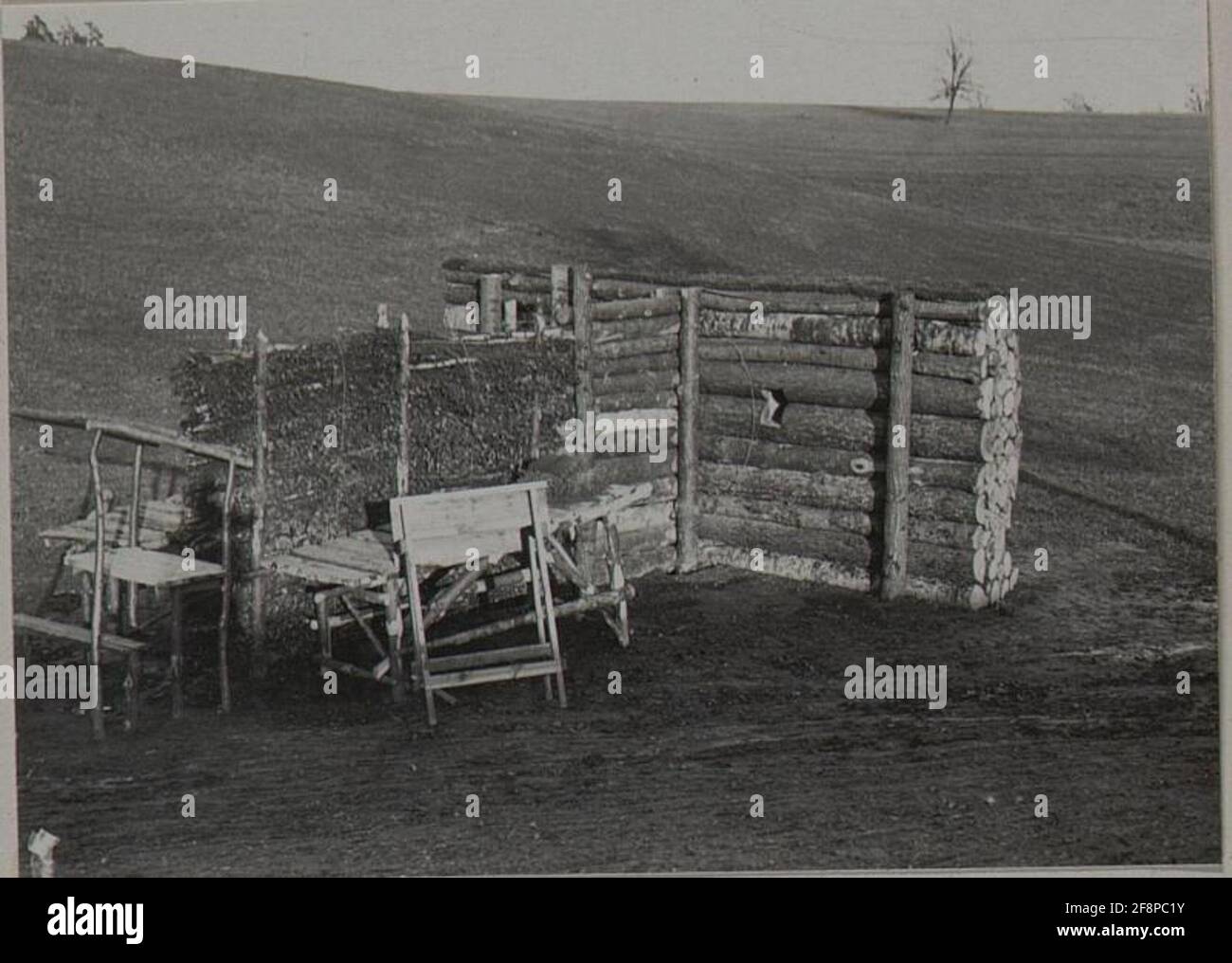 Shooting range for reserve team 5 km behind the Front Col Dubrowa Stock ...