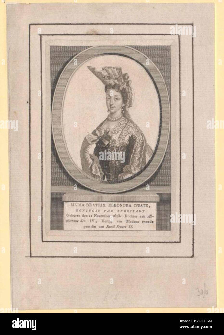 Maria Beatrix d'este, Princess of Modena Stock Photo - Alamy