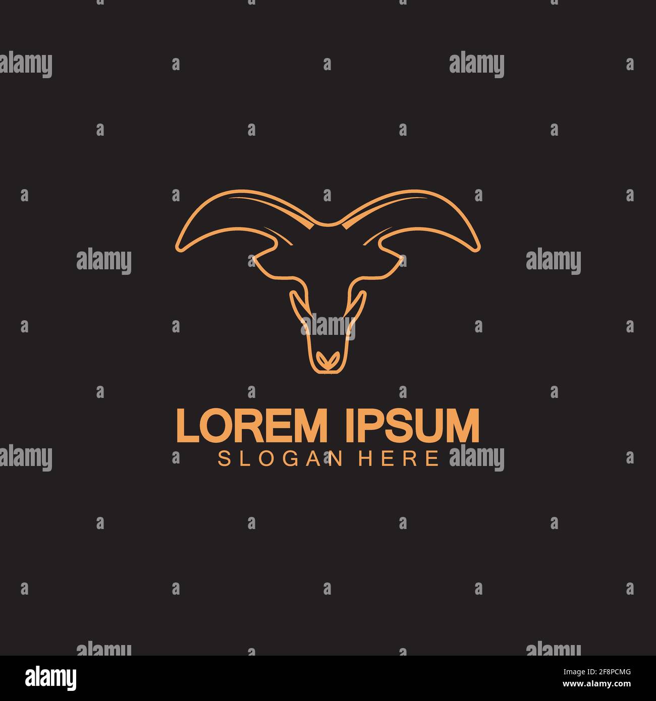 Rams head logo hi-res stock photography and images - Alamy