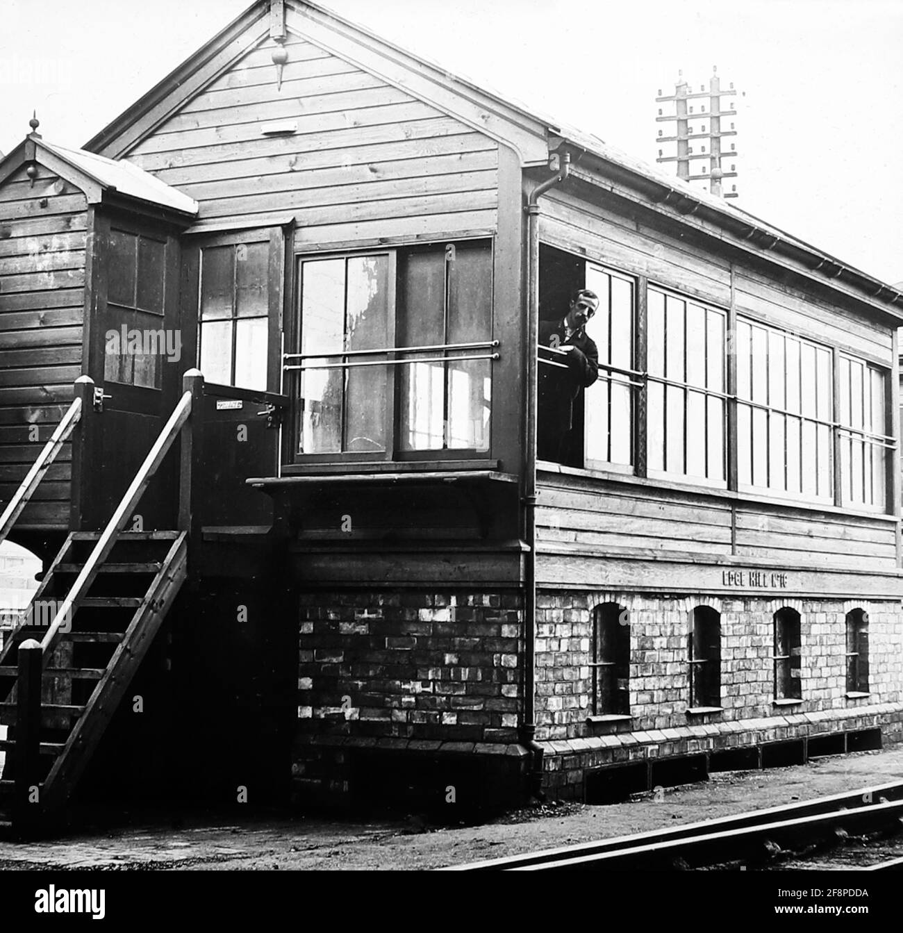 Signal box, Edge Hill, Liverpool, early 1900s Stock Photo - Alamy