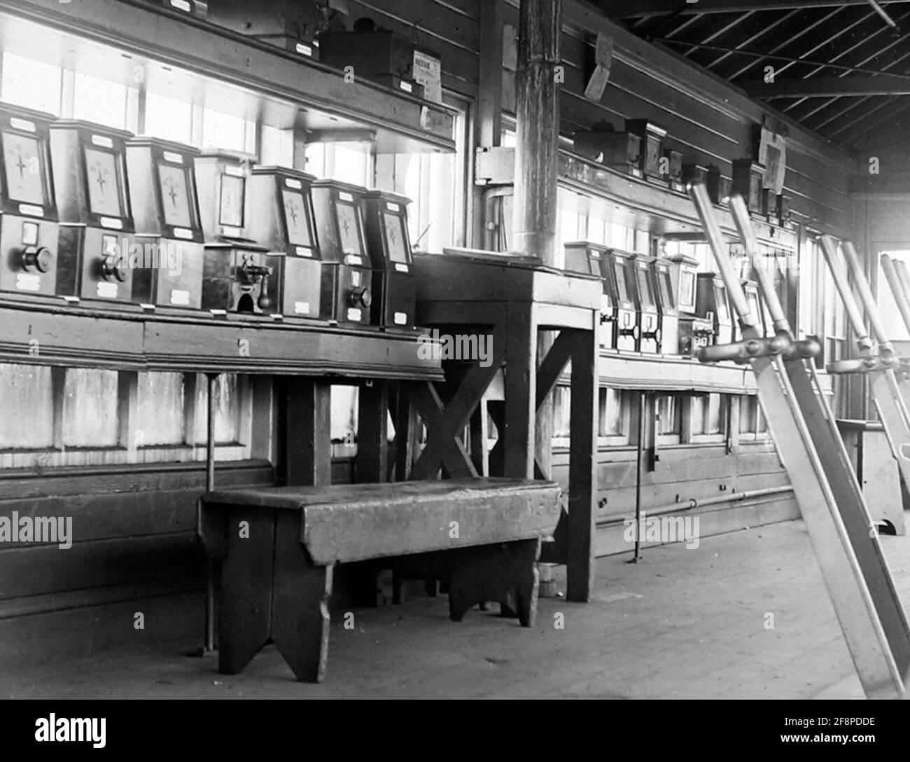 Signal box, Edge Hill, Liverpool, early 1900s Stock Photo - Alamy