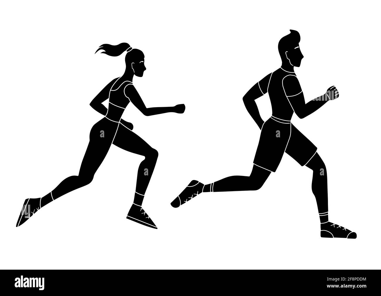 Jogging In Place Silhouette