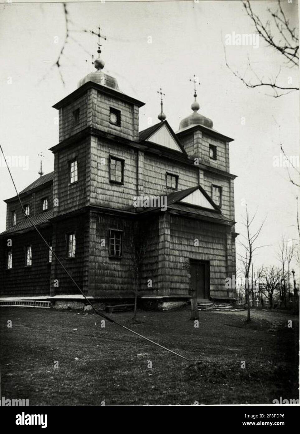 Greek Catholic Church in Rosulna, 5.April 1917 Stock Photo - Alamy
