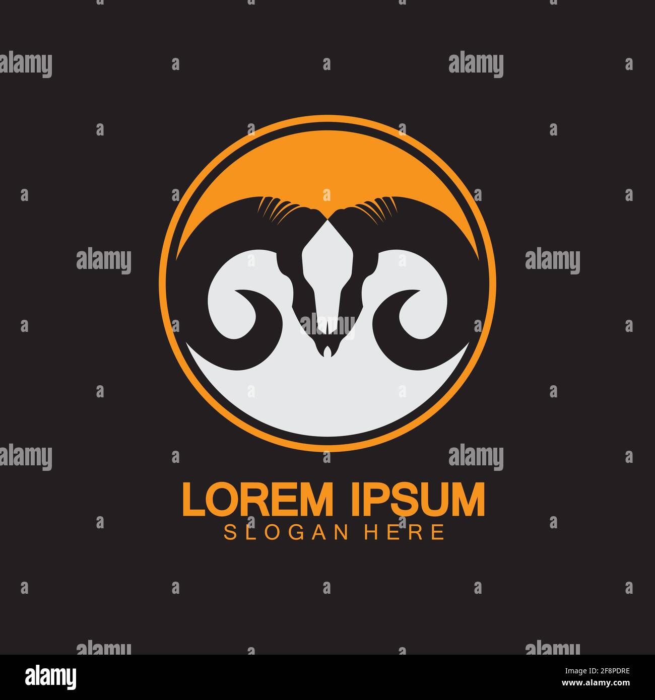 Rams goat head logo icon design vector illustration Stock Vector Image ...