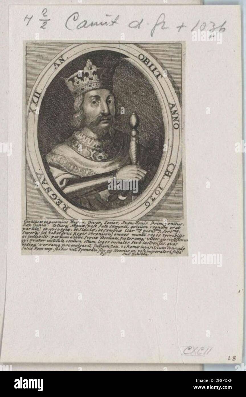 Knut, the Great King of Denmark 1601/1750 Stock Photo - Alamy