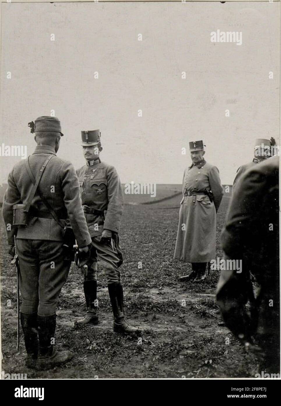 Visit of the Infantry Regiment 35 by Archduke Karl in July 1916 Stock ...