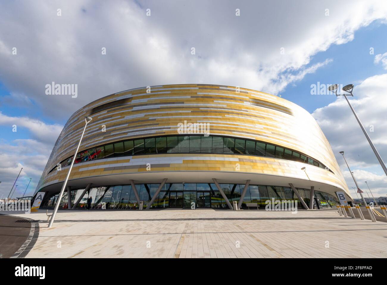 Derby Velodrome, Pride Park - Derbyshire, seen on a sunny day with ...