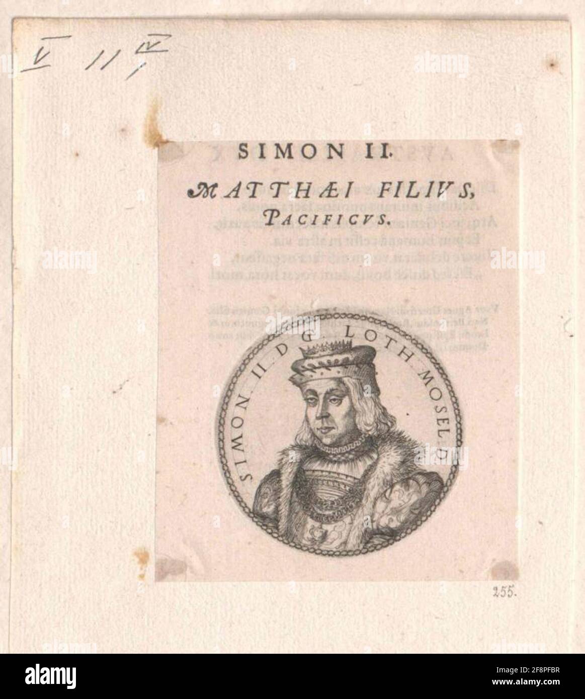 Simon II, Duke of Lorraine Stock Photo - Alamy