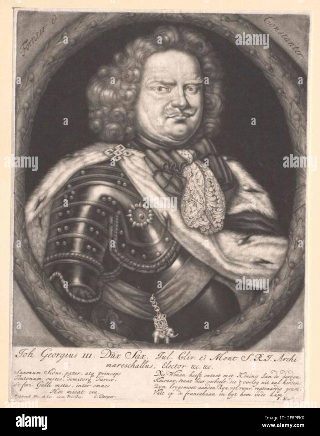 Johann Georg III., Elector of Saxony Stock Photo - Alamy