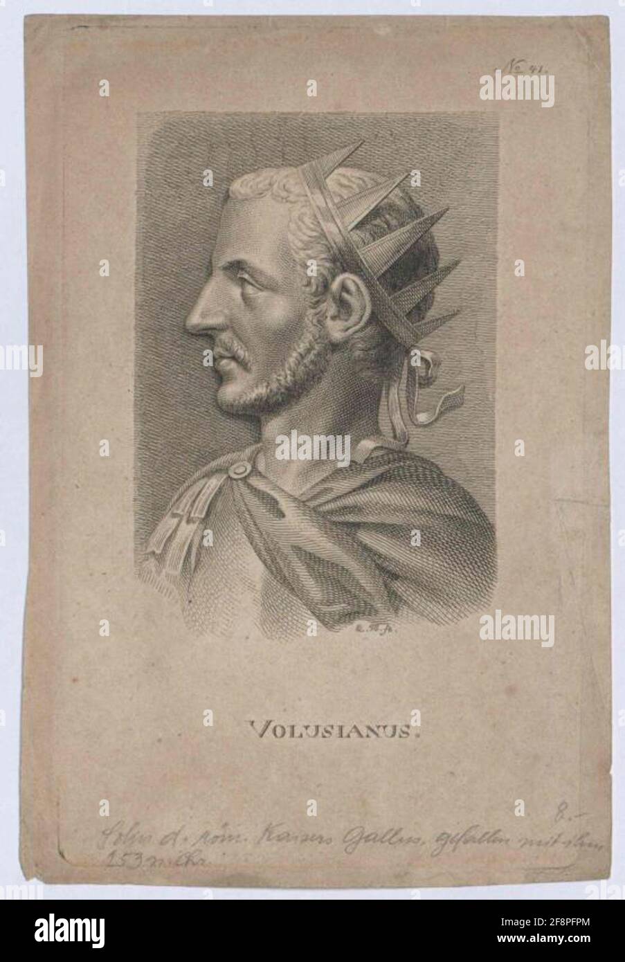Volusianus, Roman mitcaiser Stock Photo - Alamy
