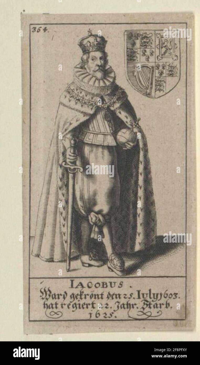 Jakob I. King of England 1651/1750 Stock Photo - Alamy