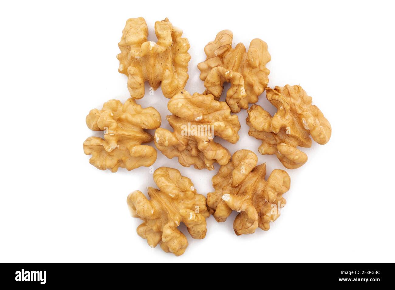 Walnuts isolated on a white background Stock Photo - Alamy