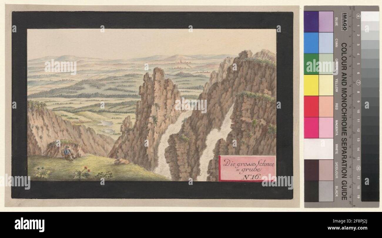 The big snow pit Stock Photo - Alamy