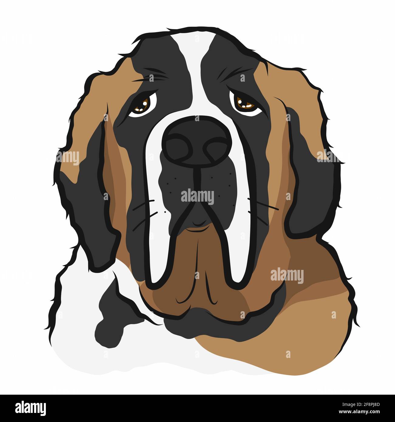 St bernard dog rescue Stock Vector Images - Alamy