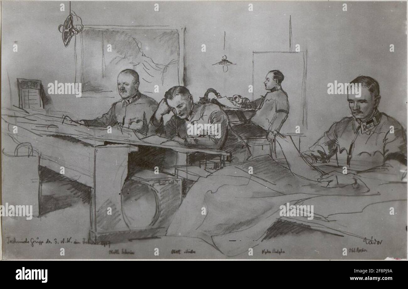 Technical group of the 3rd Army Command Stock Photo - Alamy