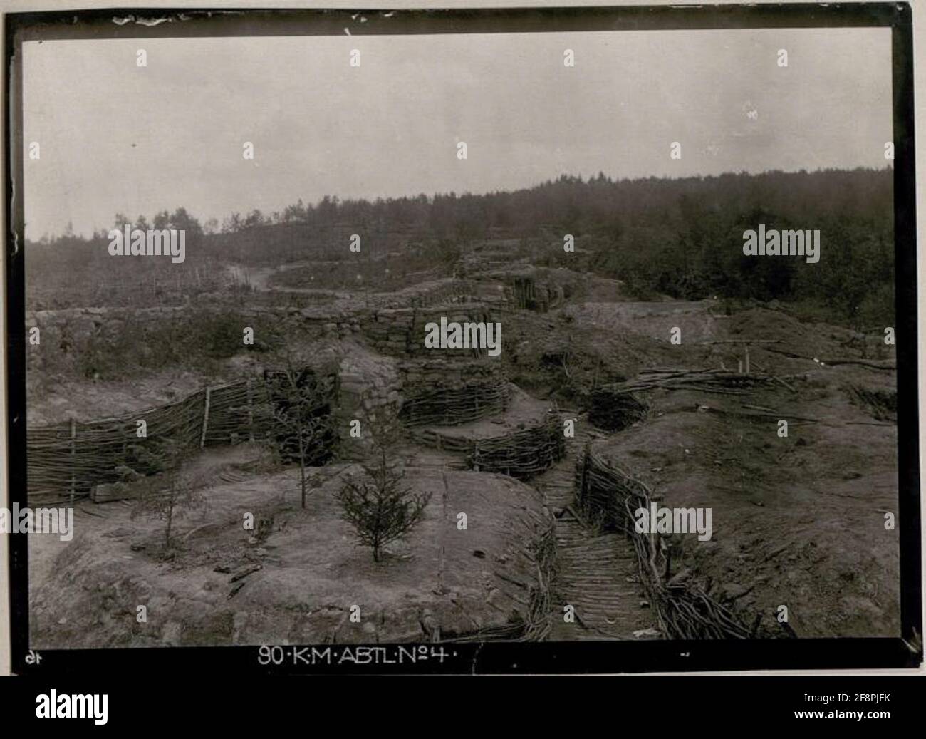 Trench of the 14 infantry regiment 10. Company Stock Photo - Alamy