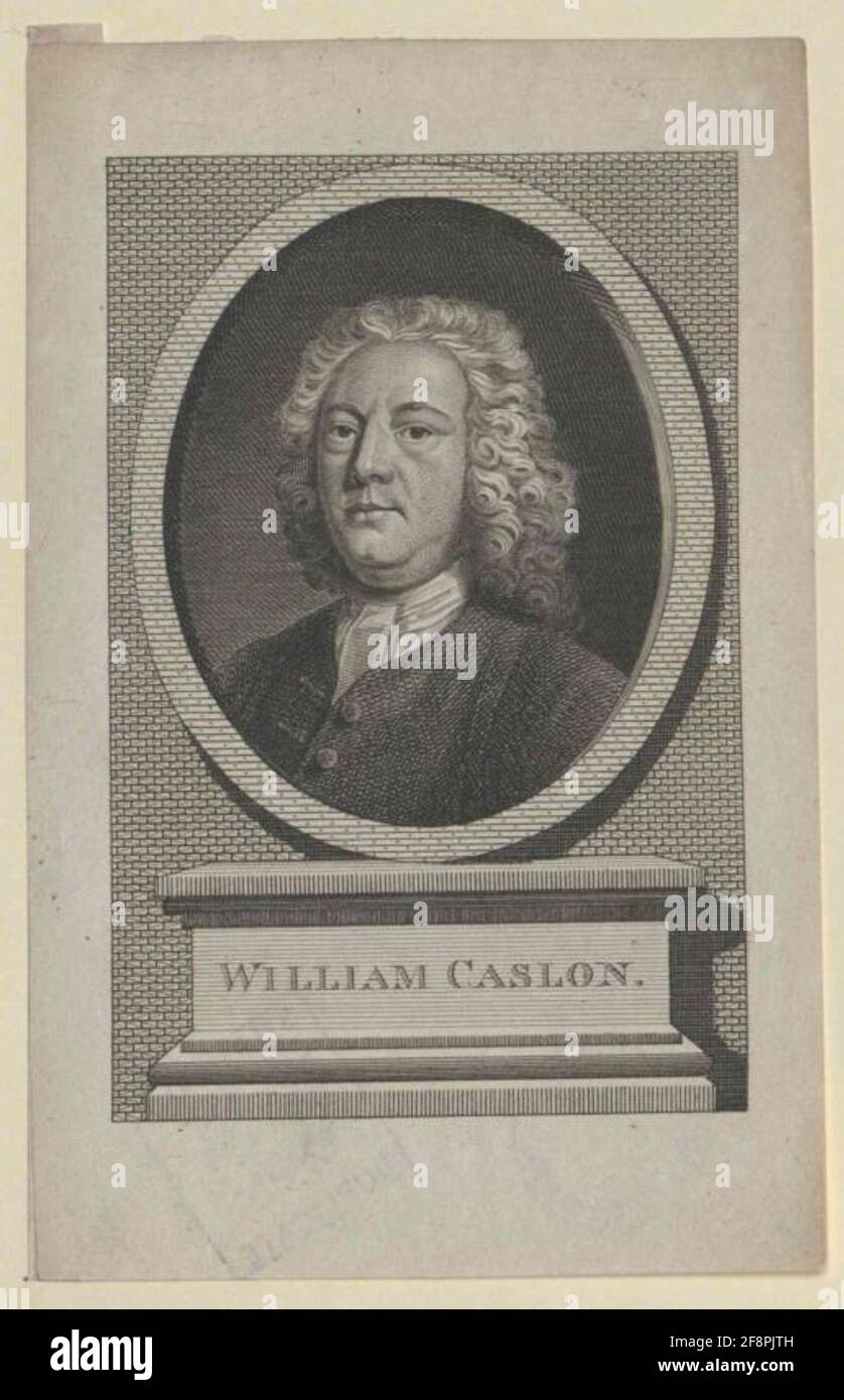 Caslon, William Stock Photo - Alamy