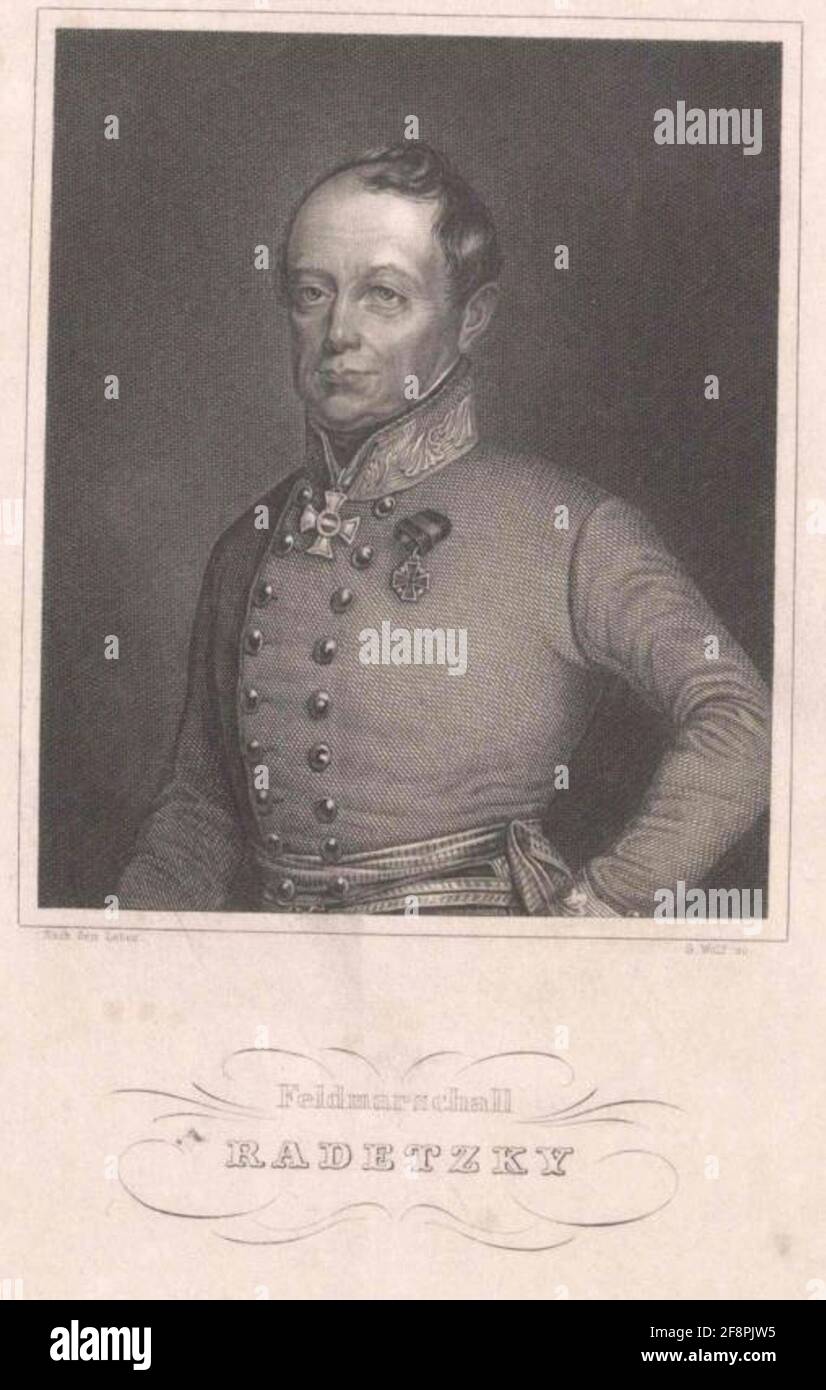 Radetzky from Radetz, Josef Graf Stock Photo - Alamy