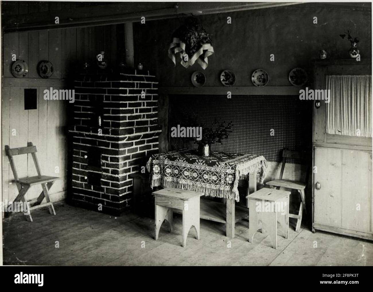 Brzezany: Home of the Nurseries. Russian oven in the dining room Stock ...