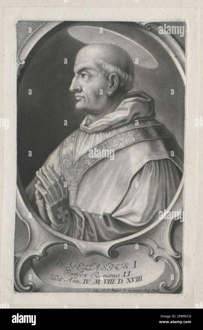 Gelasius I., pope Stock Photo - Alamy