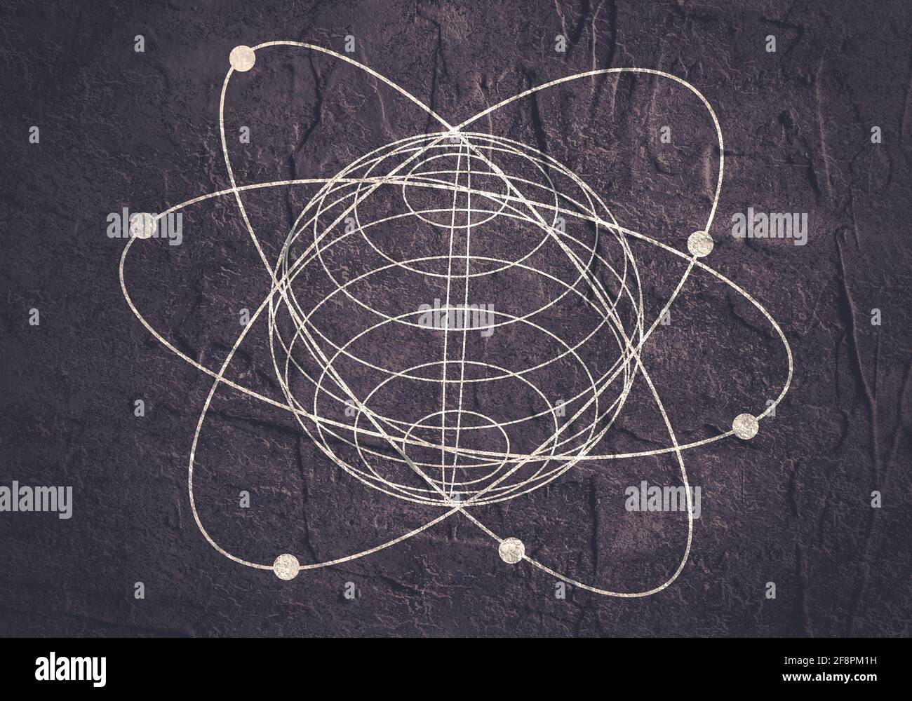Wire frame style design. Platonic solid design. Earth globe Stock Photo ...
