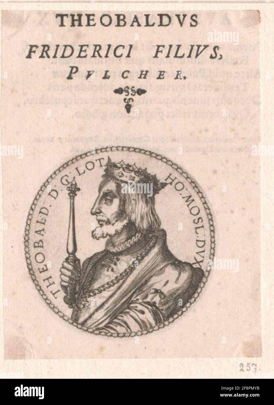 Theobald I., Duke of Lorraine Stock Photo - Alamy