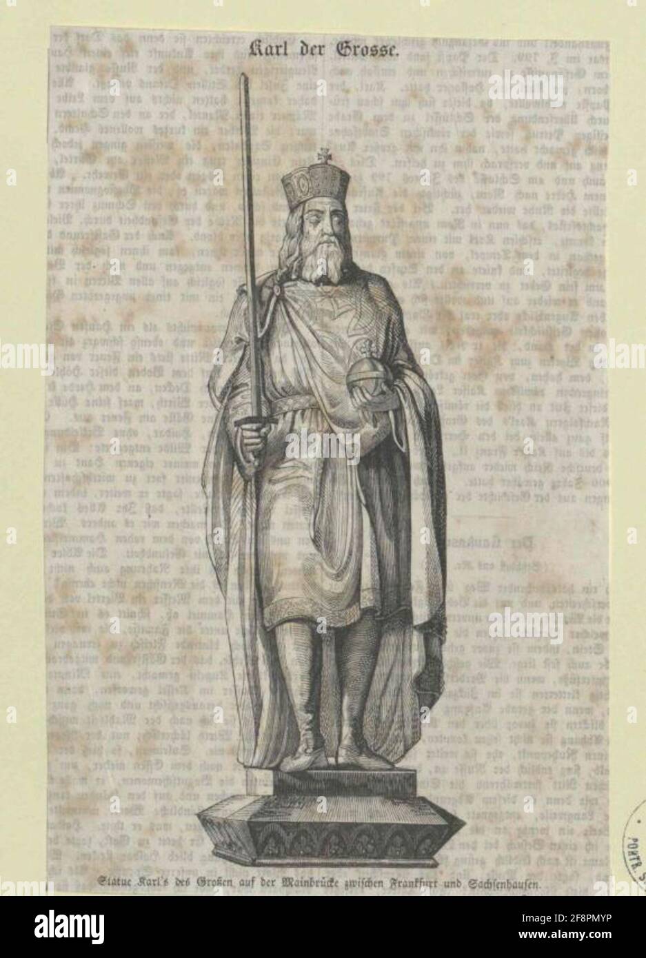 Karl I, the big, Roman emperor Stock Photo - Alamy