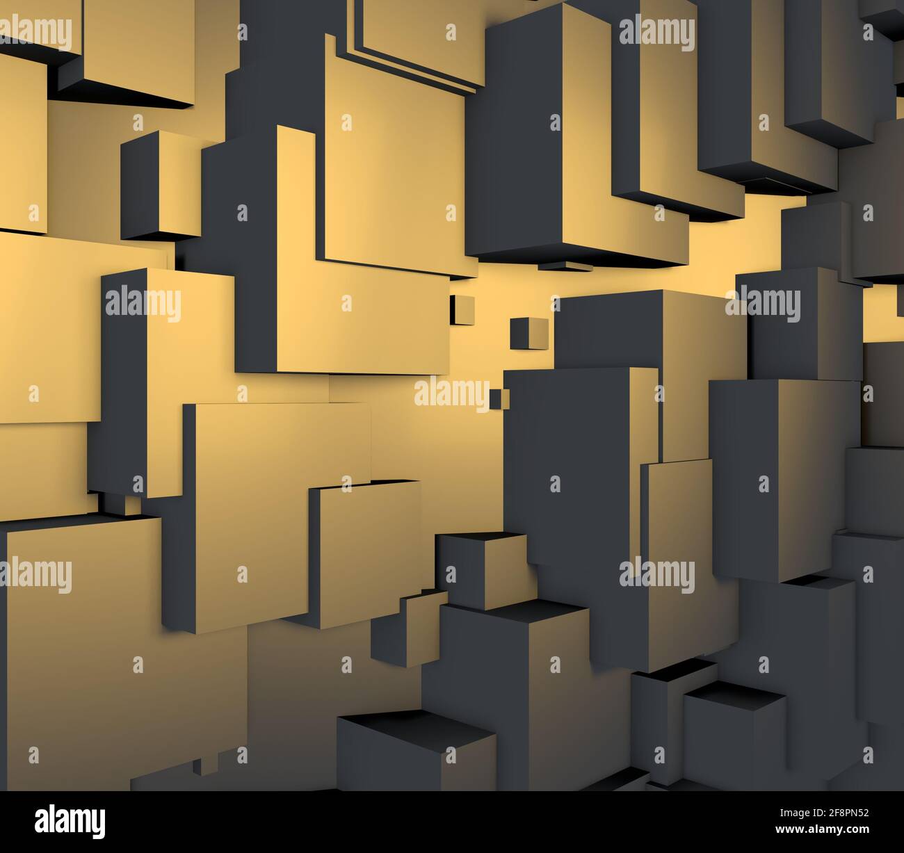 Chaotic geometry shapes. Abstract background. 3d rendering Stock Photo ...