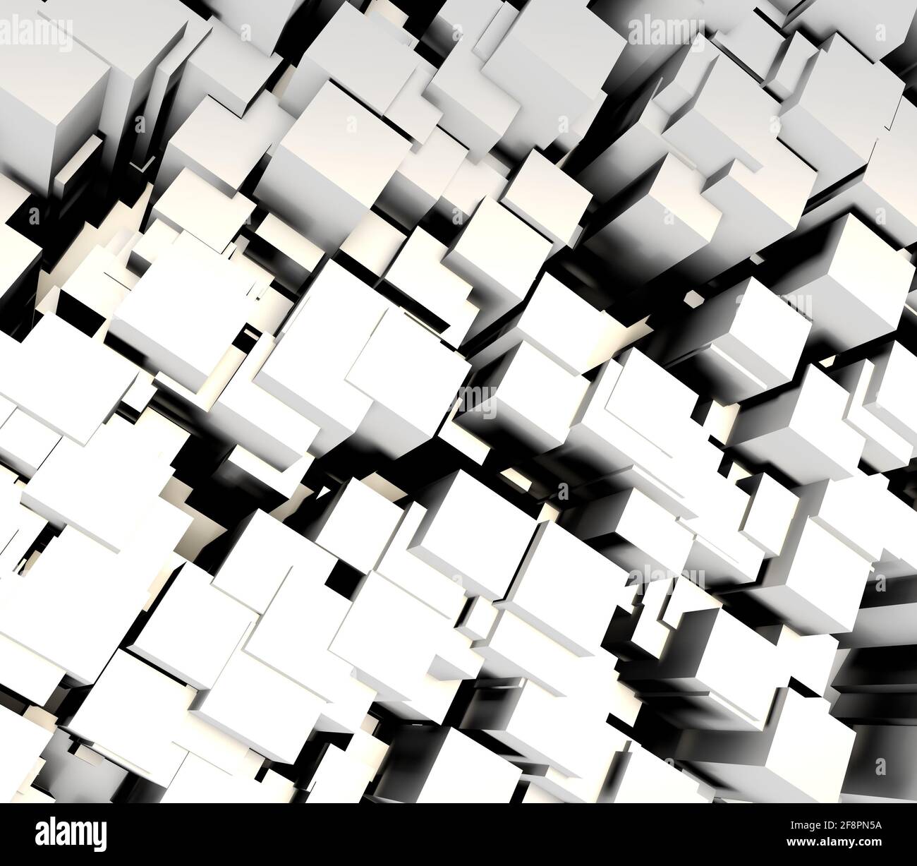 Chaotic geometry shapes. Abstract background. 3d rendering Stock Photo ...