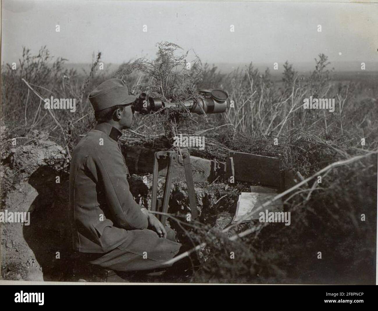 Artillery observation stand Stock Photo - Alamy