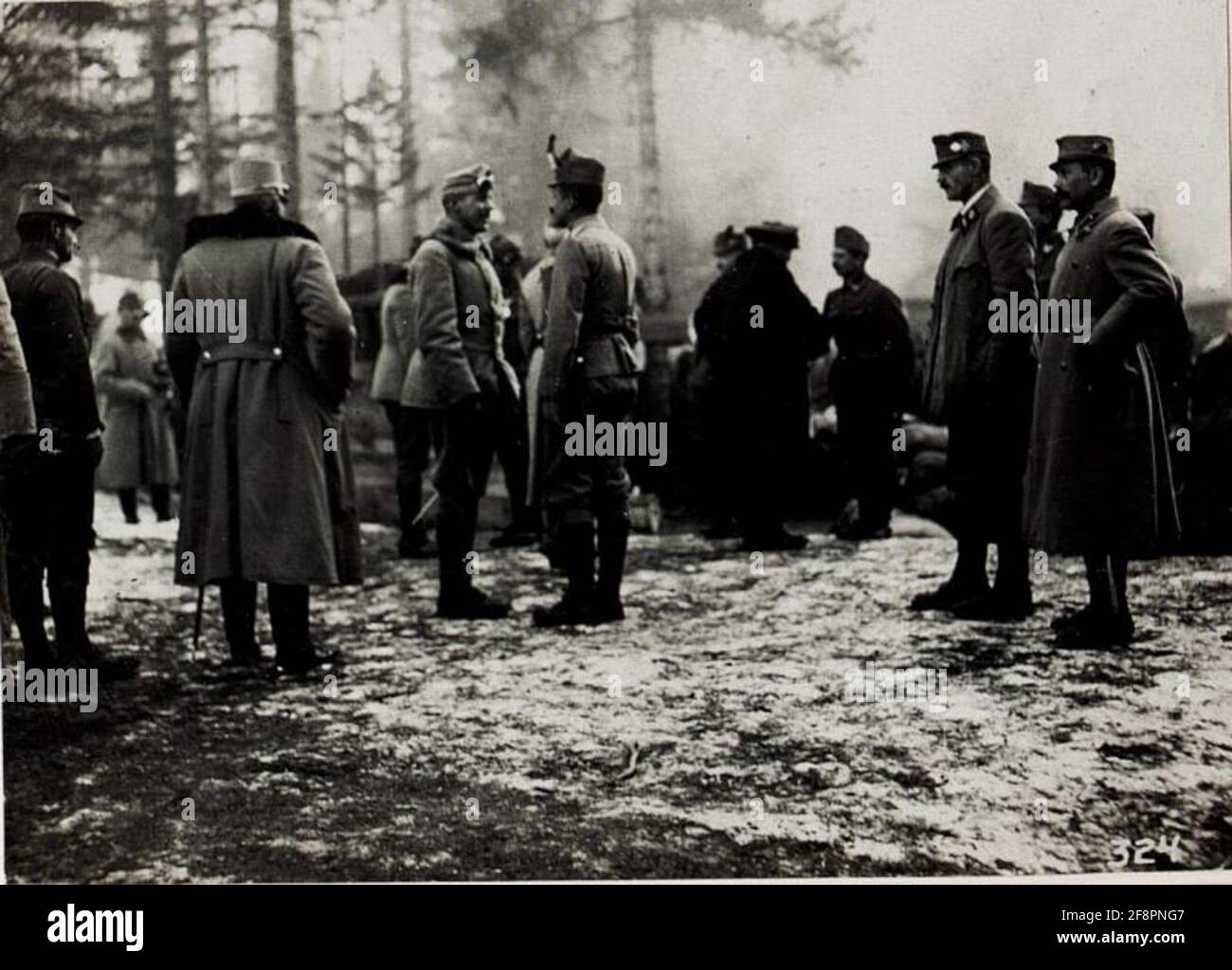 Visit of the Vienna Mayor Weiskirchner at the troops of the old 14th ...