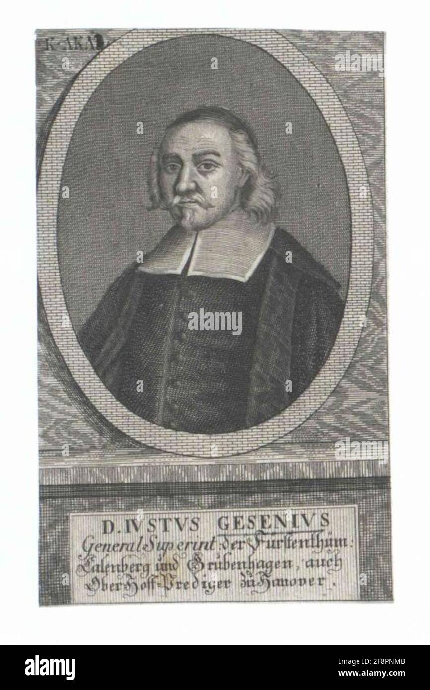 Gesenius, Justus Stock Photo - Alamy