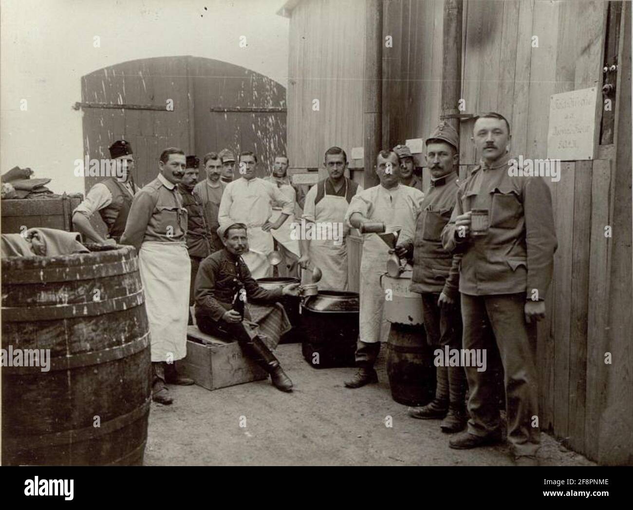 Team kitchen of the 5th Army Command Stock Photo - Alamy