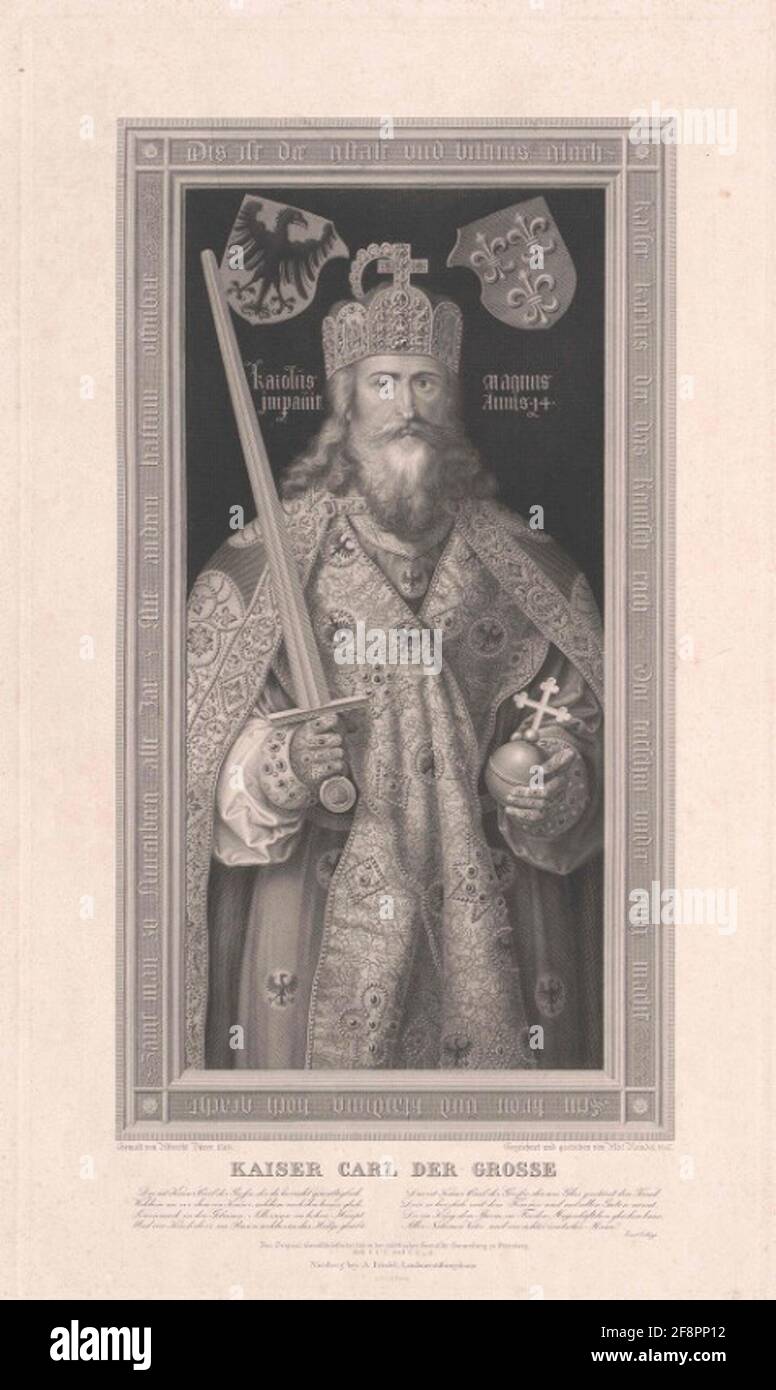 Karl I, the big, Roman emperor Stock Photo - Alamy
