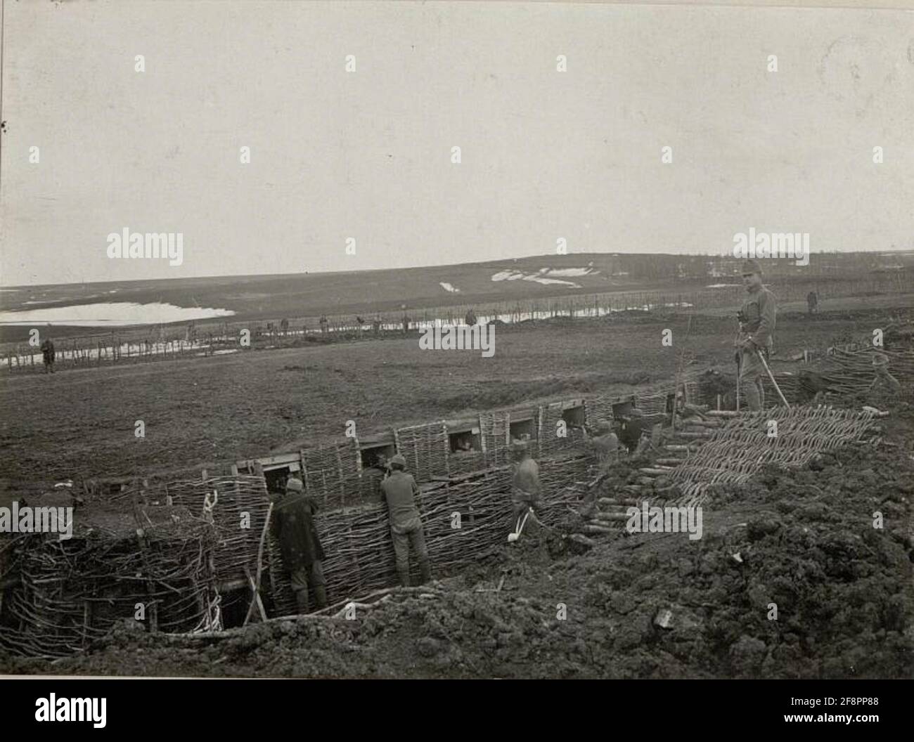 Position overview. Recorded on 25. III. 1916. Inf.rgt.nro.5 Stock Photo ...