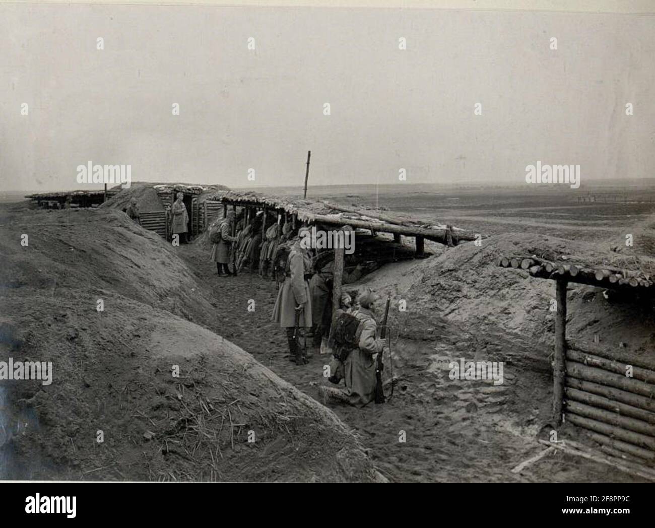 The same ditch northerly with observer stand Stock Photo - Alamy