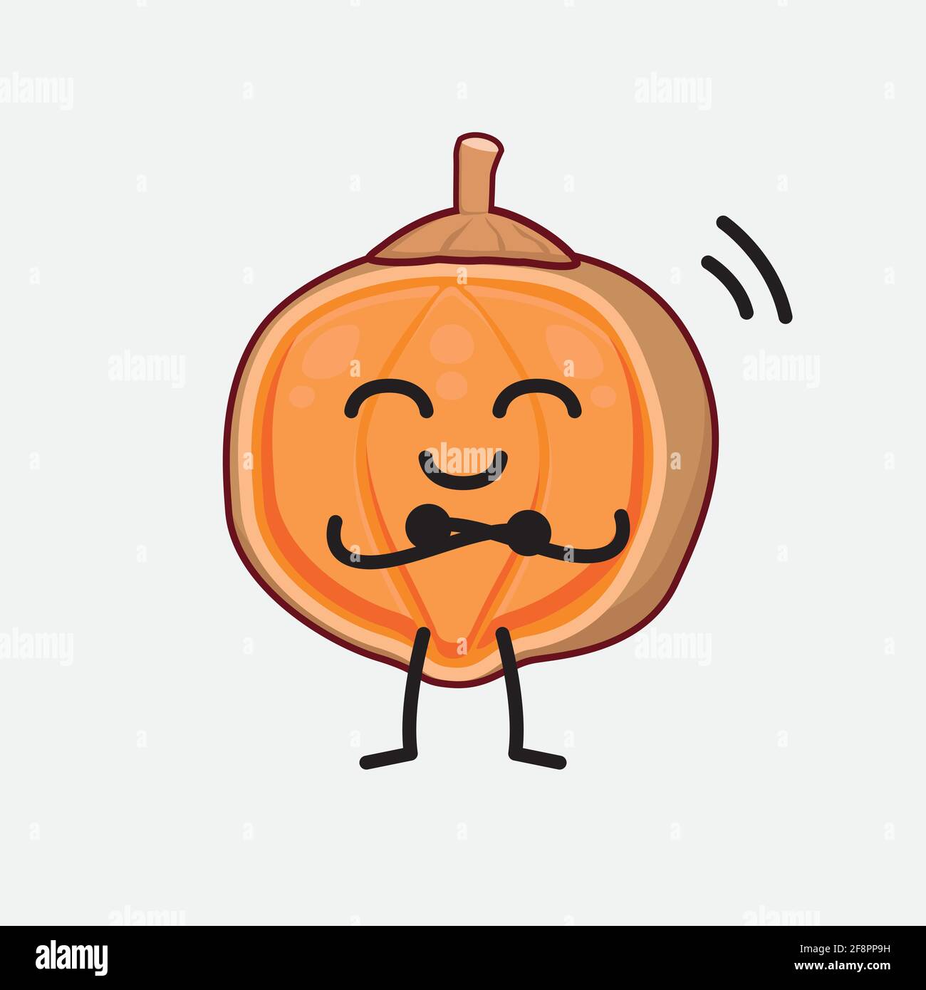 Vector Illustration of Quararibia Cordata Fruit Character with cute ...