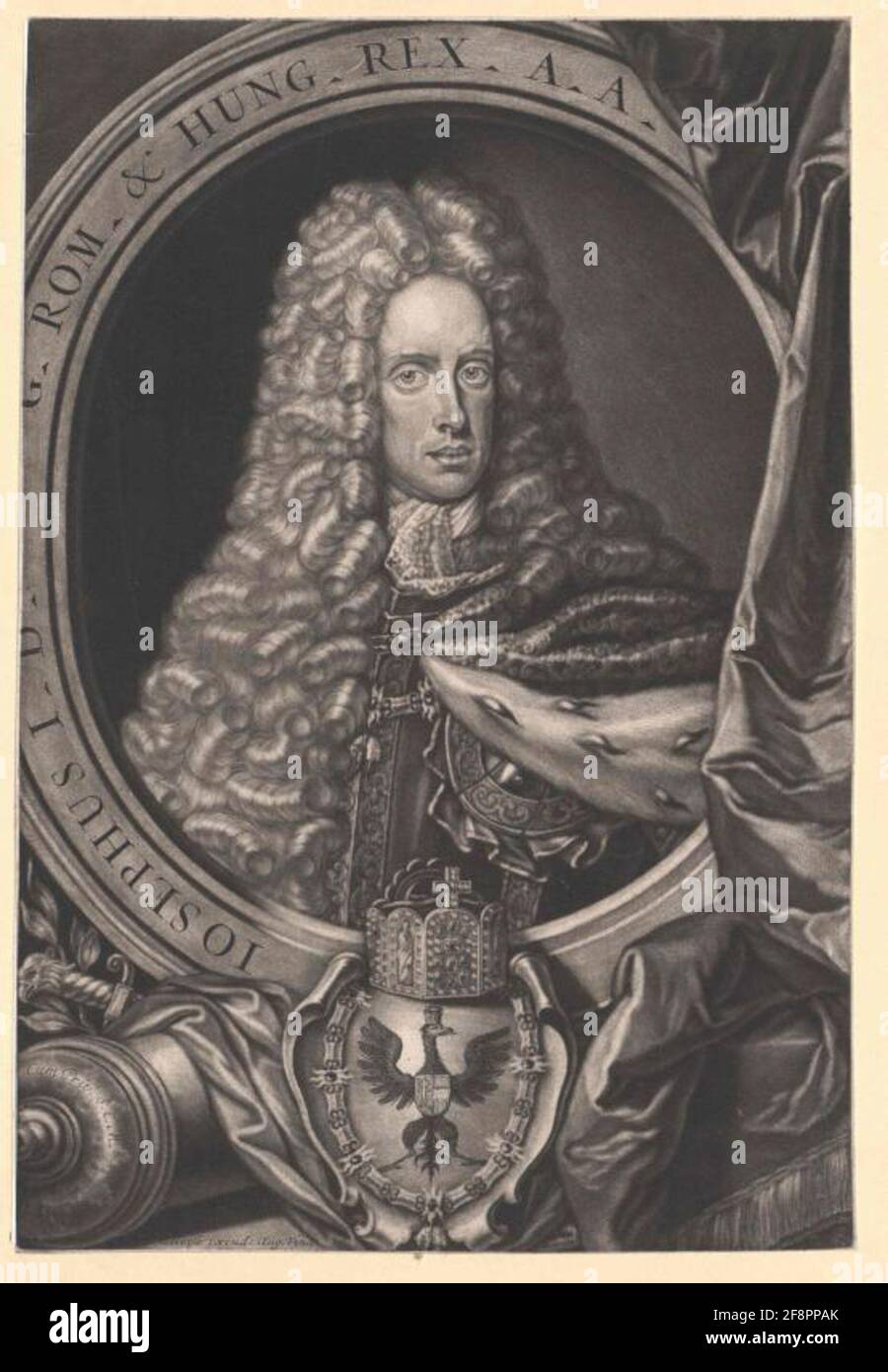 Josef I., Roman-German Kaiser Stecher: Hot, Elias Christoph Stock Photo ...