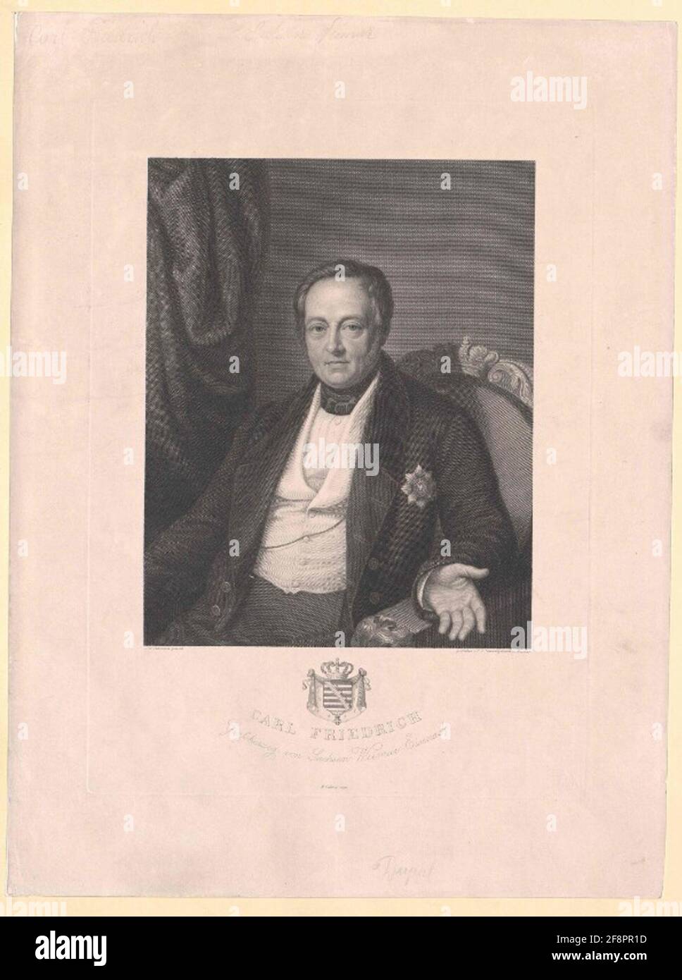 Grand duke carl august of saxony weimar eisenach hi-res stock ...