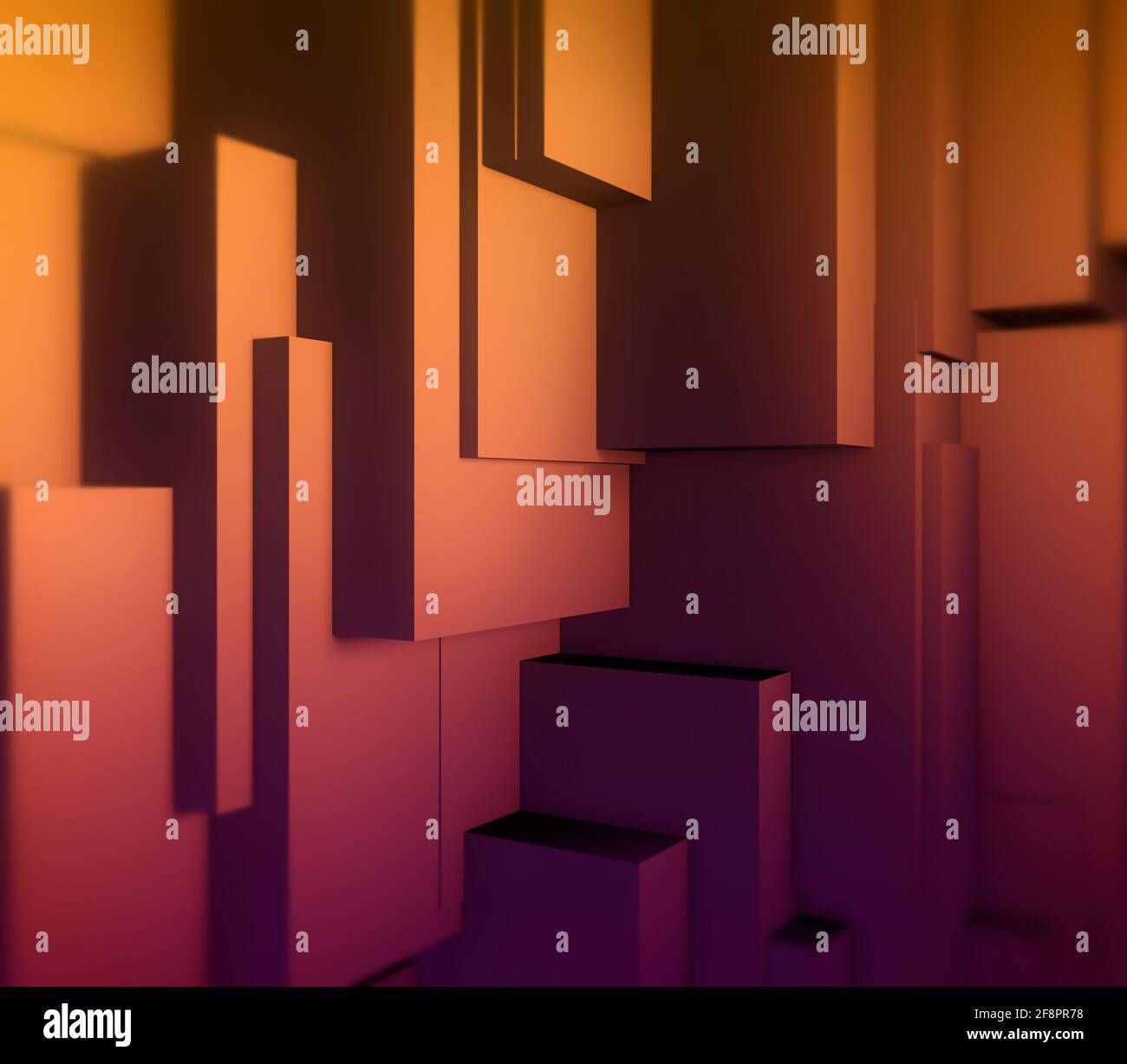 Chaotic geometry shapes. Abstract background. 3d rendering Stock Photo ...